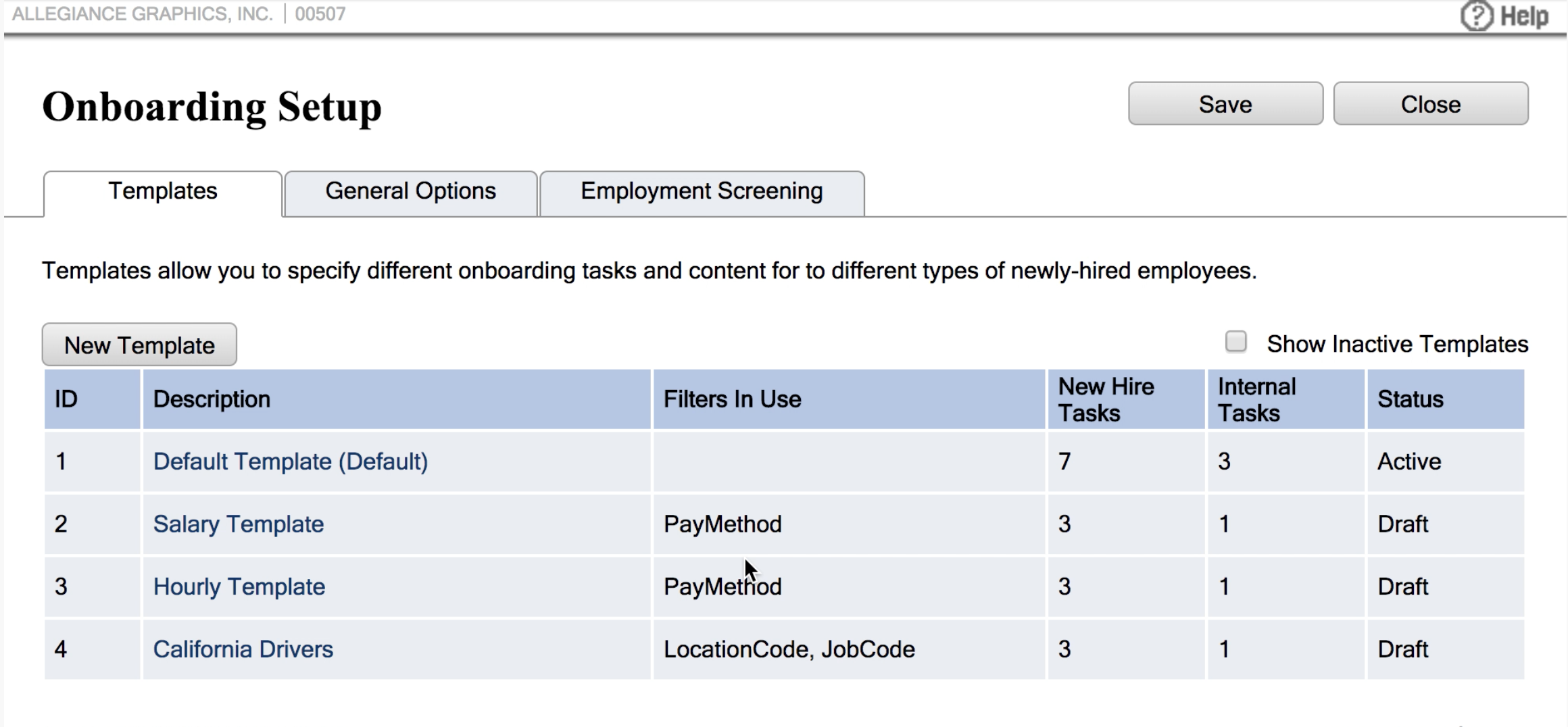 Using Templates – ExponentHR Elevate