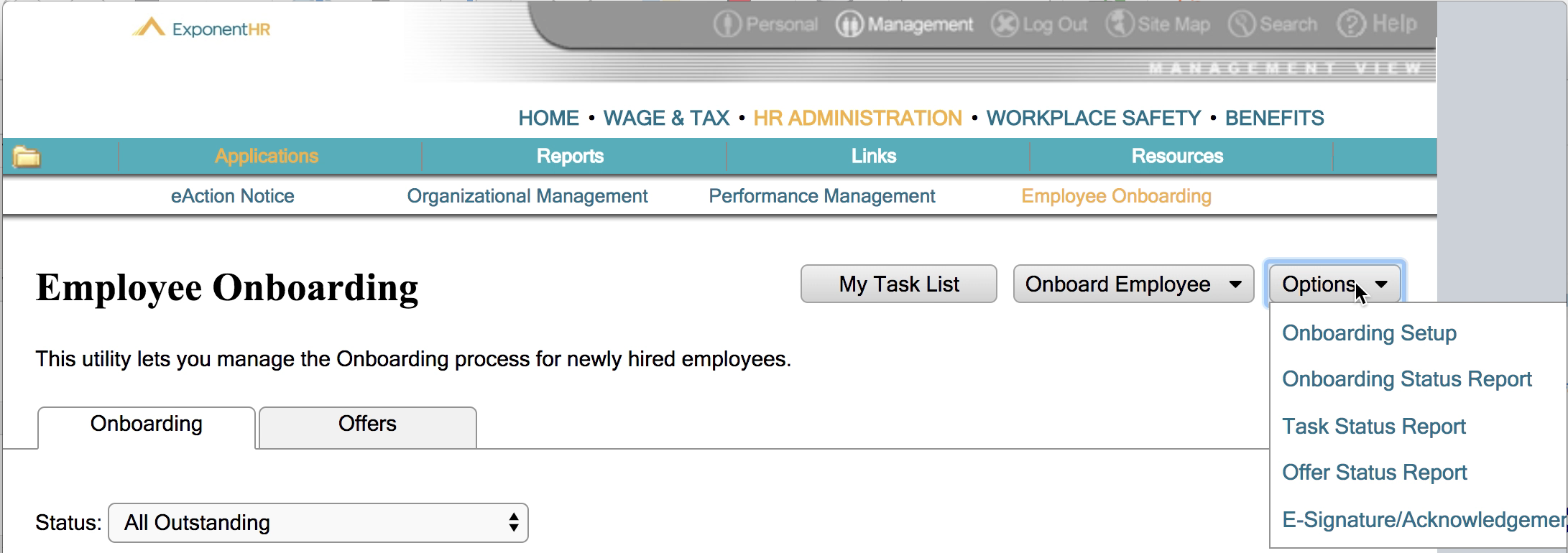 Report types – ExponentHR Elevate