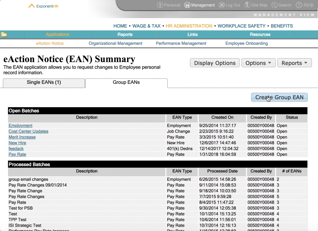 Initiation Sources – ExponentHR Elevate