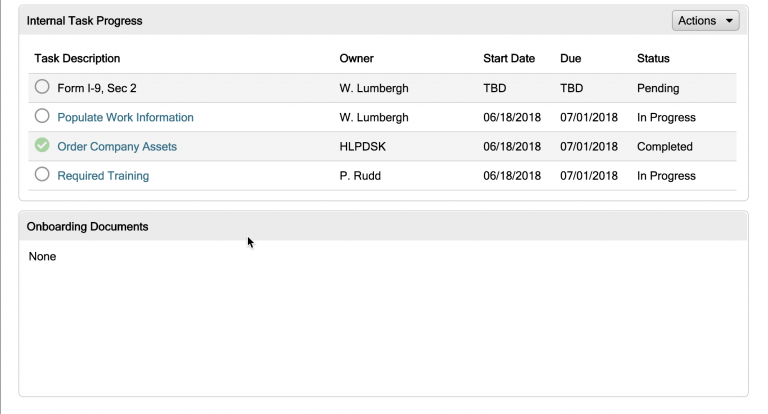 Onboarding – ExponentHR Elevate