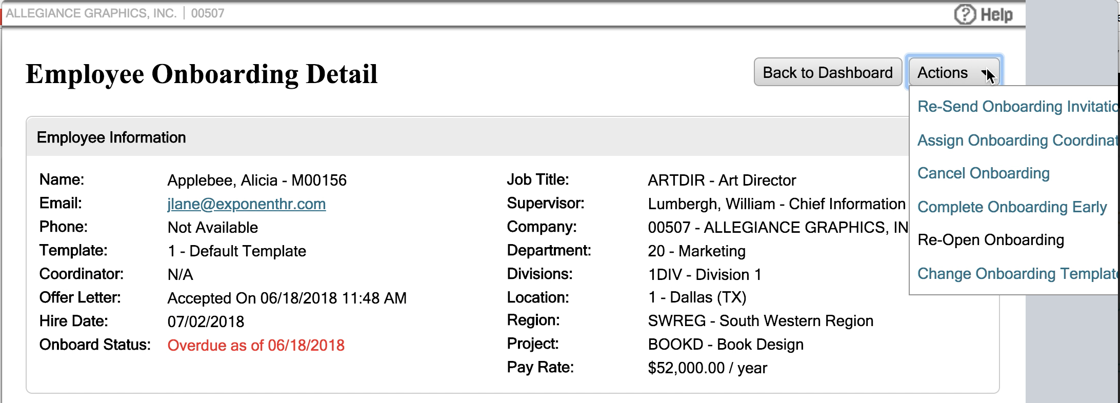 Onboarding – ExponentHR Elevate